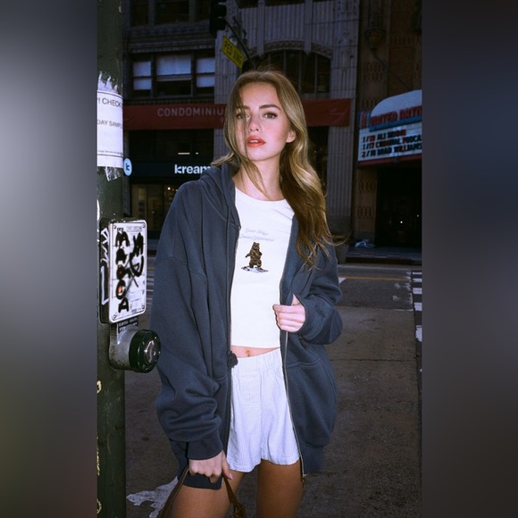 PacSun | Tops | John Galt Navy Full Zip Hoodie | Poshmark